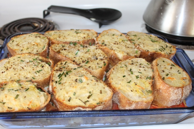 Cookin' with Super Pickle: Savory French Toast Club Casserole