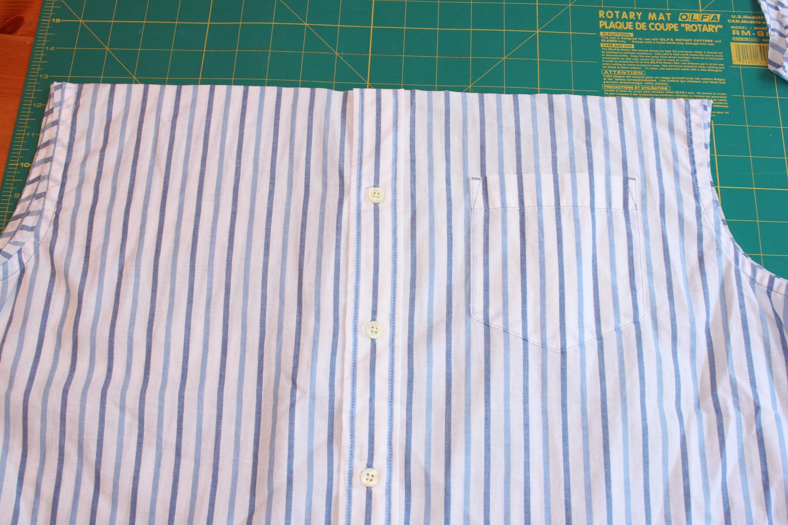 Sewing our Sanity: Men's shirt and tie refashion