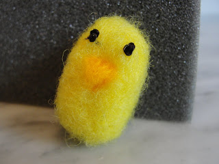 How to Make a Simple Felted Easter chick