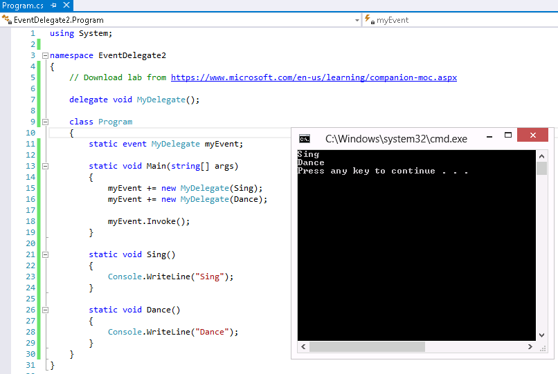 Ng Yew Ban S Software Development Blog C Event Delegate Tutorial