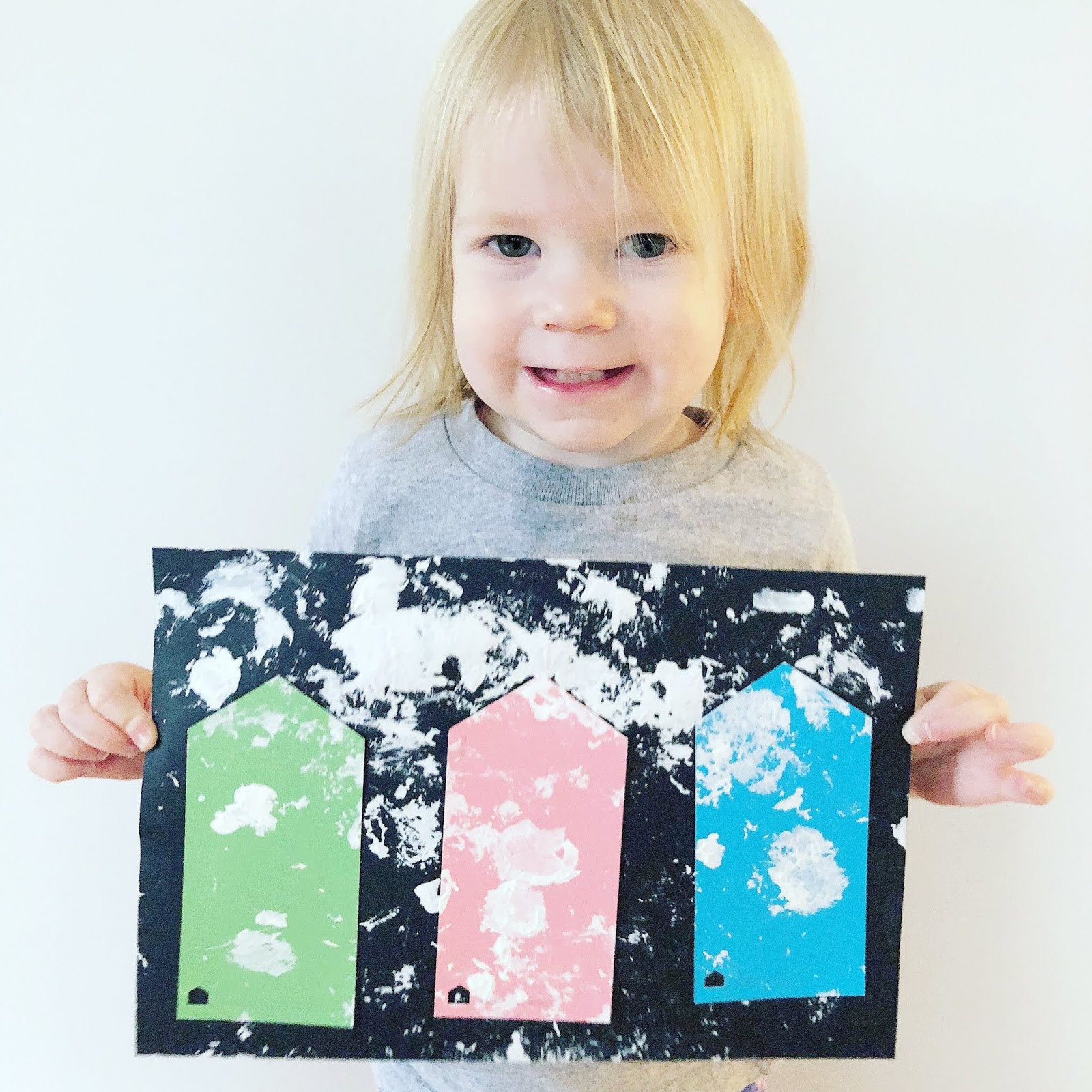 Find the Little Mind: Snowy Rooftops Craft