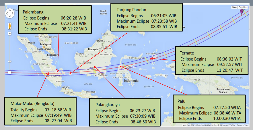 My Life Is Wonderful: Peta Lintasan Gerhana Matahari Total (GMT) 9 ...