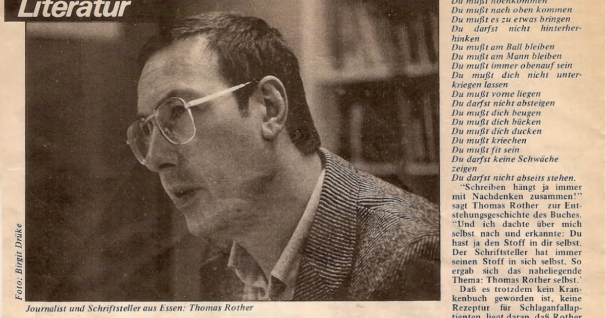 krimiblock: Marabo 1982Der Stoff ist in mir selbstPortrait Thomas Rother