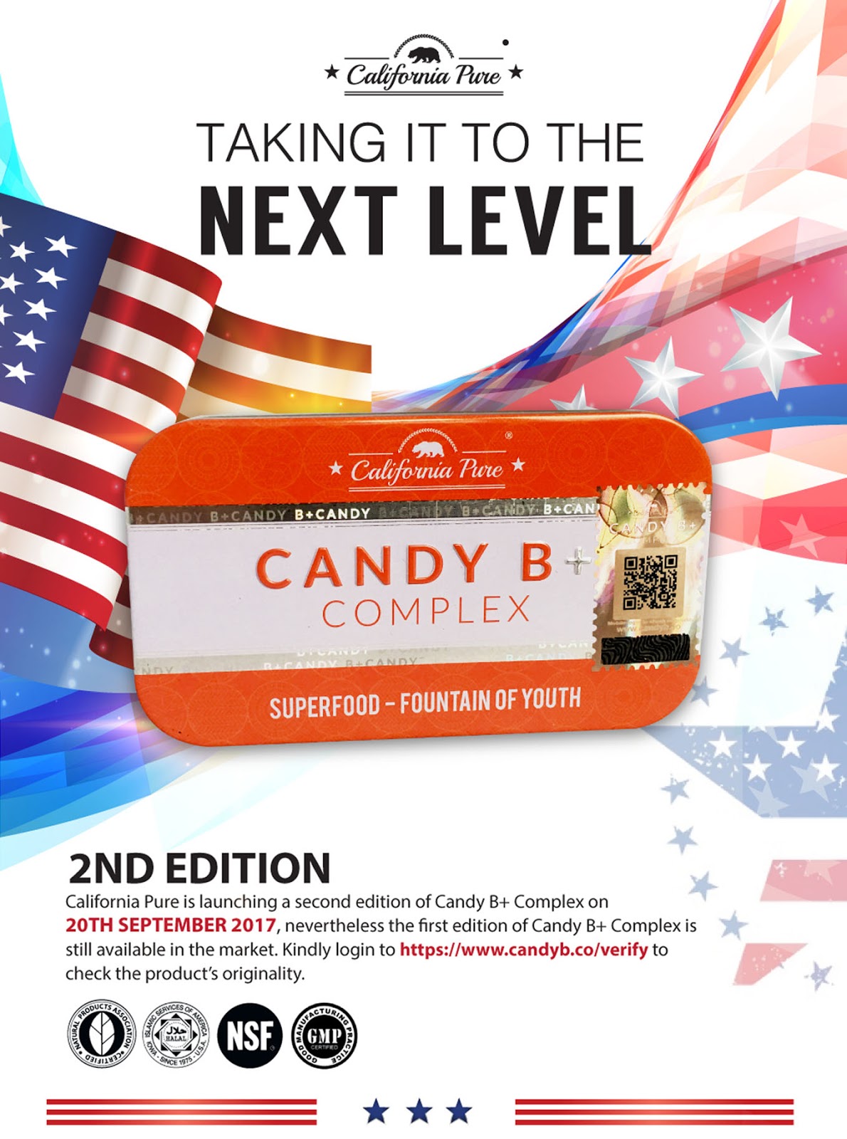 CANDY B+ COMPLEX CANDY B.CO ORIGINAL NEW PACKAGING - RM 150