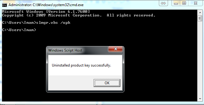 Cara Unregister activation Serial Number Windows 7 | Personal Web BlogQ