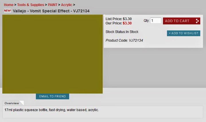 Scale Model Soup: Your vomit is the wrong color