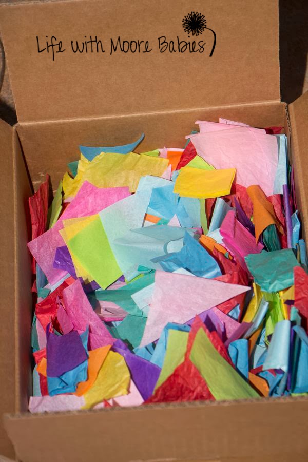 Kid-Made Tissue Paper Stained Glass Window - Life with Moore Babies