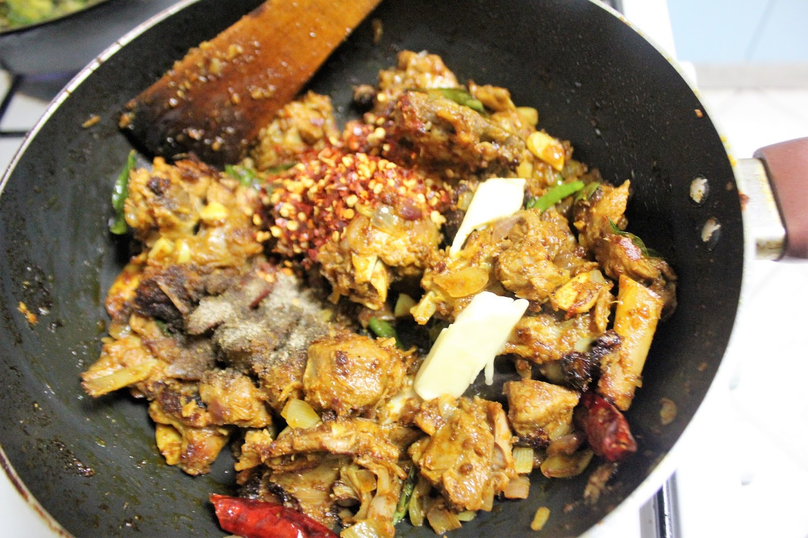 Bethica's Kitchen Flavours: Spicy & Tangy Dry Mutton Fry