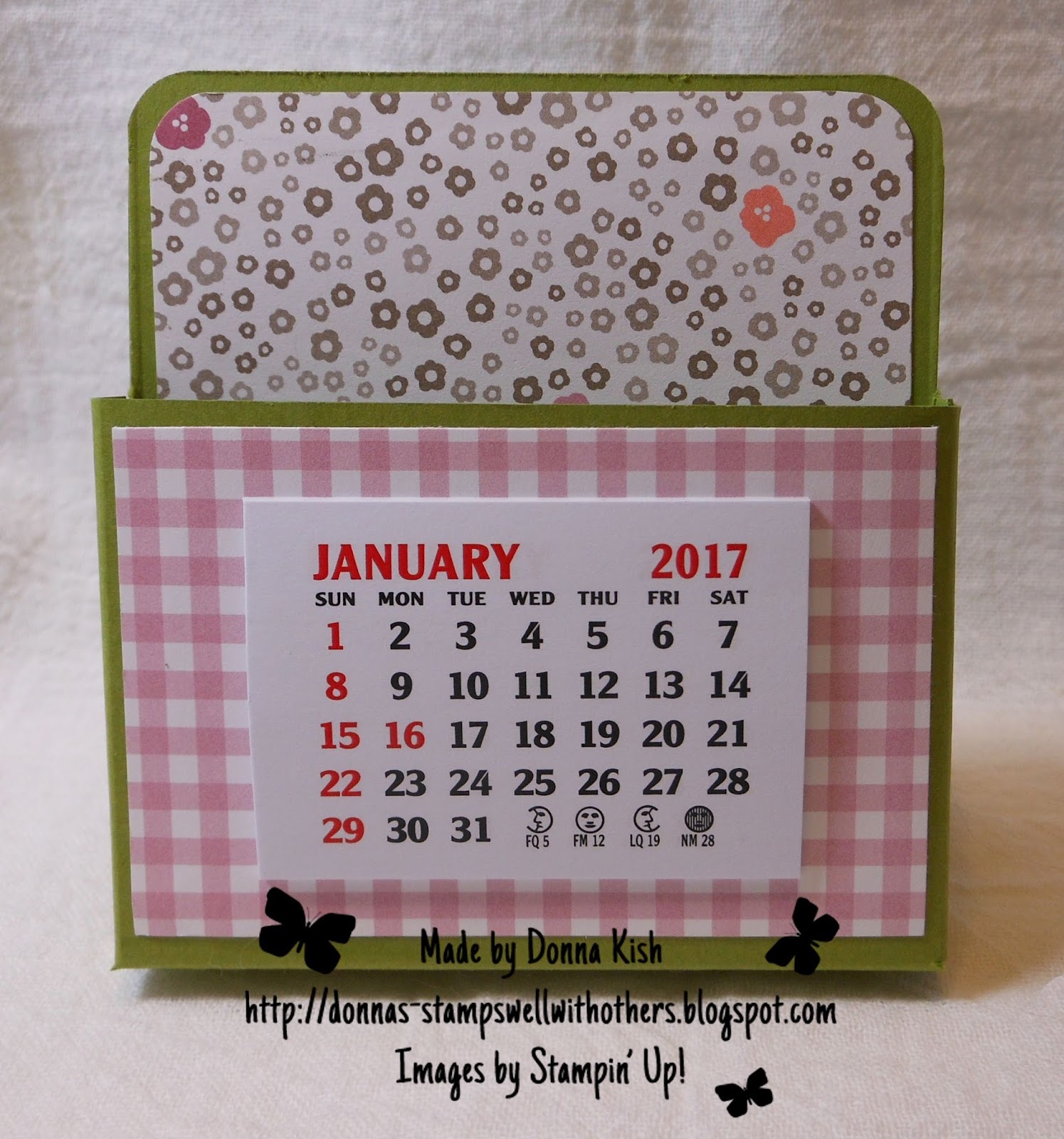 Stamps Well With Others: Post-It Easel Calendar