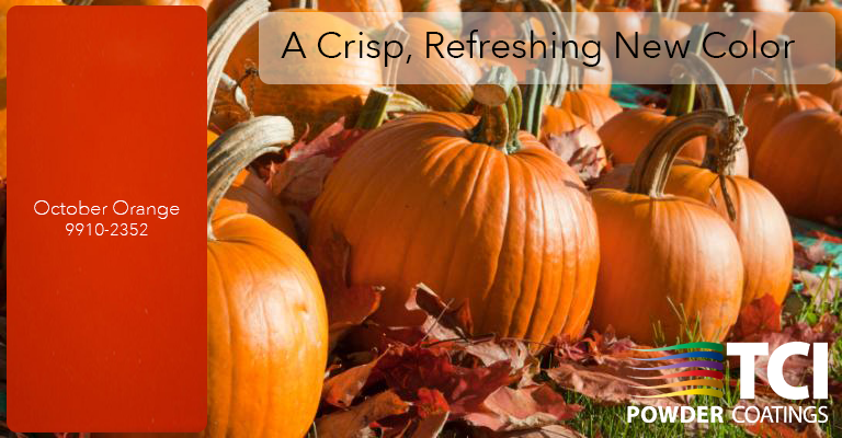 TCI Powder Coatings Blog: October Orange: A Crisp, Refreshing New Color