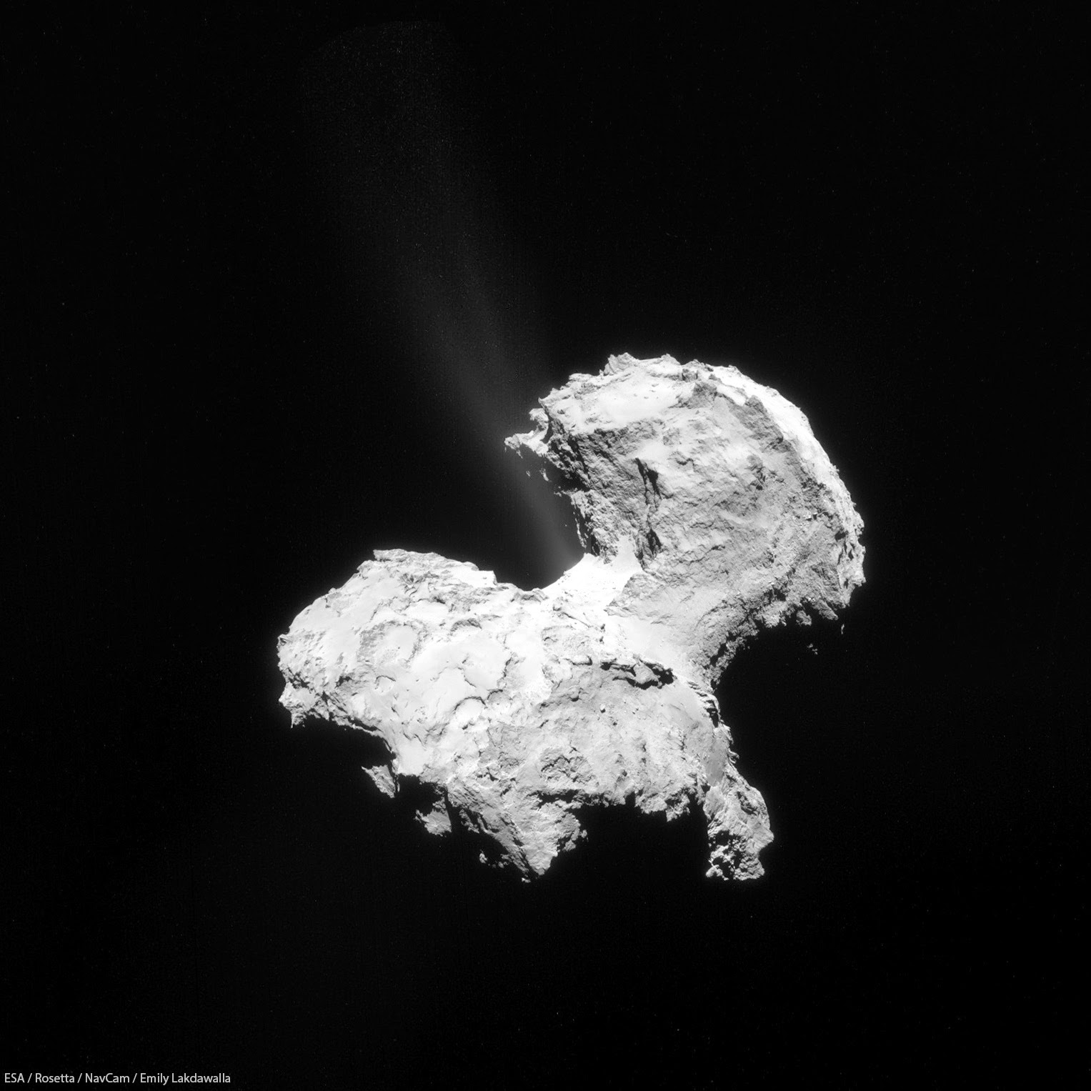 Rosetta: nuove immagini sui getti della cometa 67P/Churyumov ...