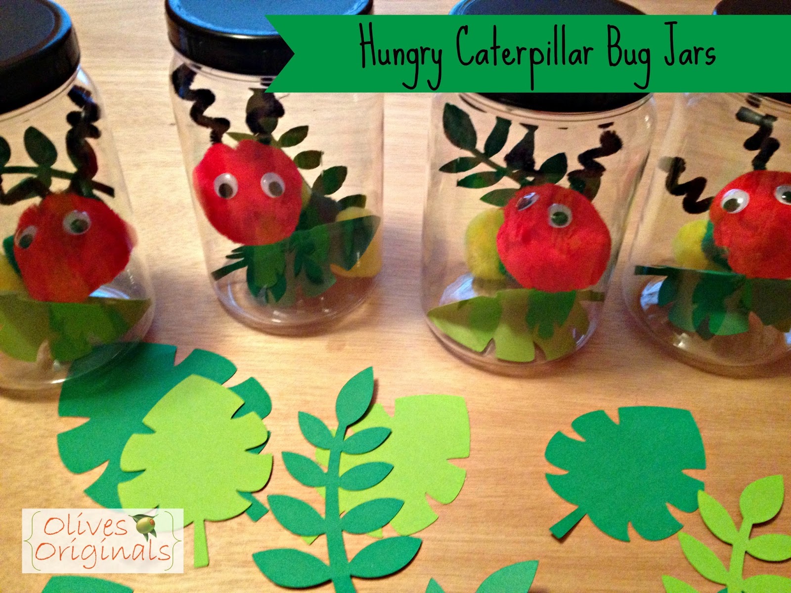 Olives Originals: Tutorial: Caterpillar Bug Jars