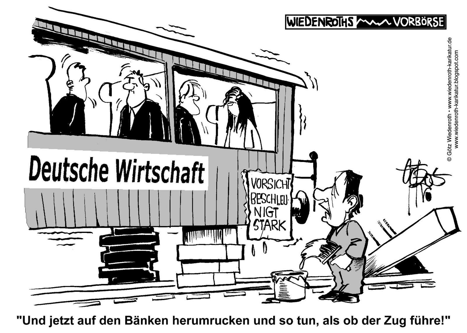 "Deutschland geht es gut!" | Karikamur-Karikatur! - Wiedenroth