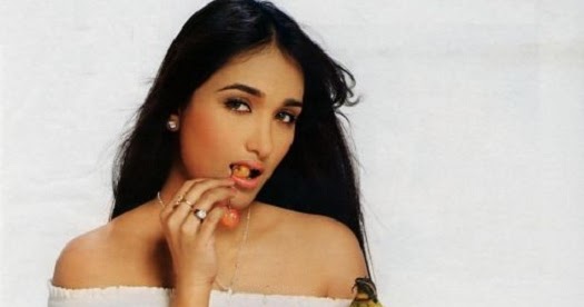 Jiah Khan Teasing Pose Stardust Photoshoot Sitting Cross Legged With A Fruit Basket In One