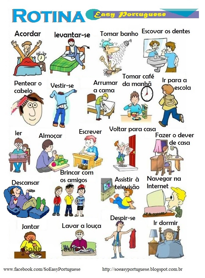 Vocabulário - Rotina