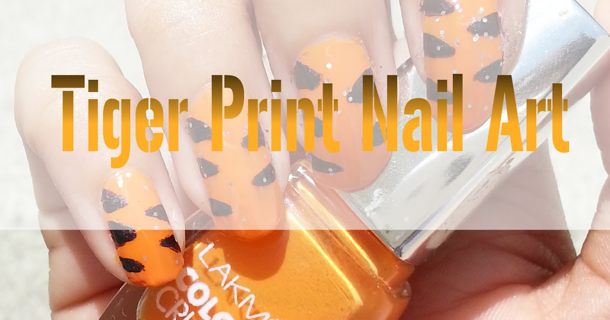 best makeup beauty mommy blog of india: Tiger Print Nail Art Tutorial