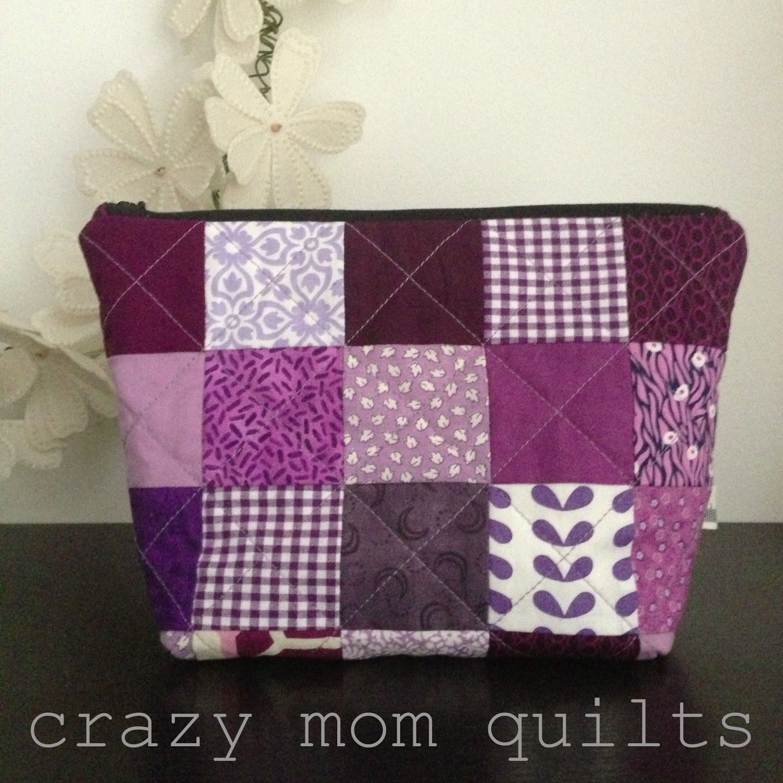 crazy mom quilts: purple pouches