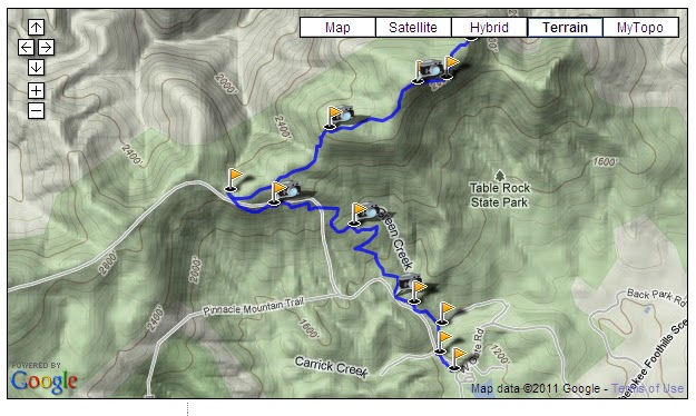 Backpacking Carolina: Table Rock State Park. Table Rock Trail.