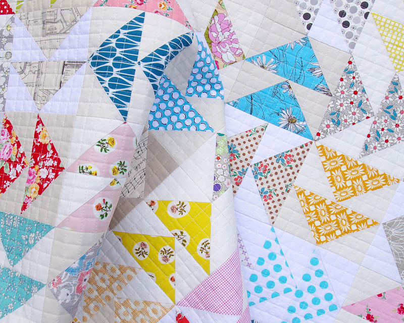 Red Pepper Quilts: Double Flying Geese Quilt - A Finished Quilt