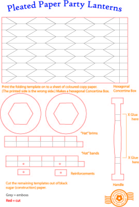 The Papercraft Post: Pleated Paper Party Lanterns Tutorial