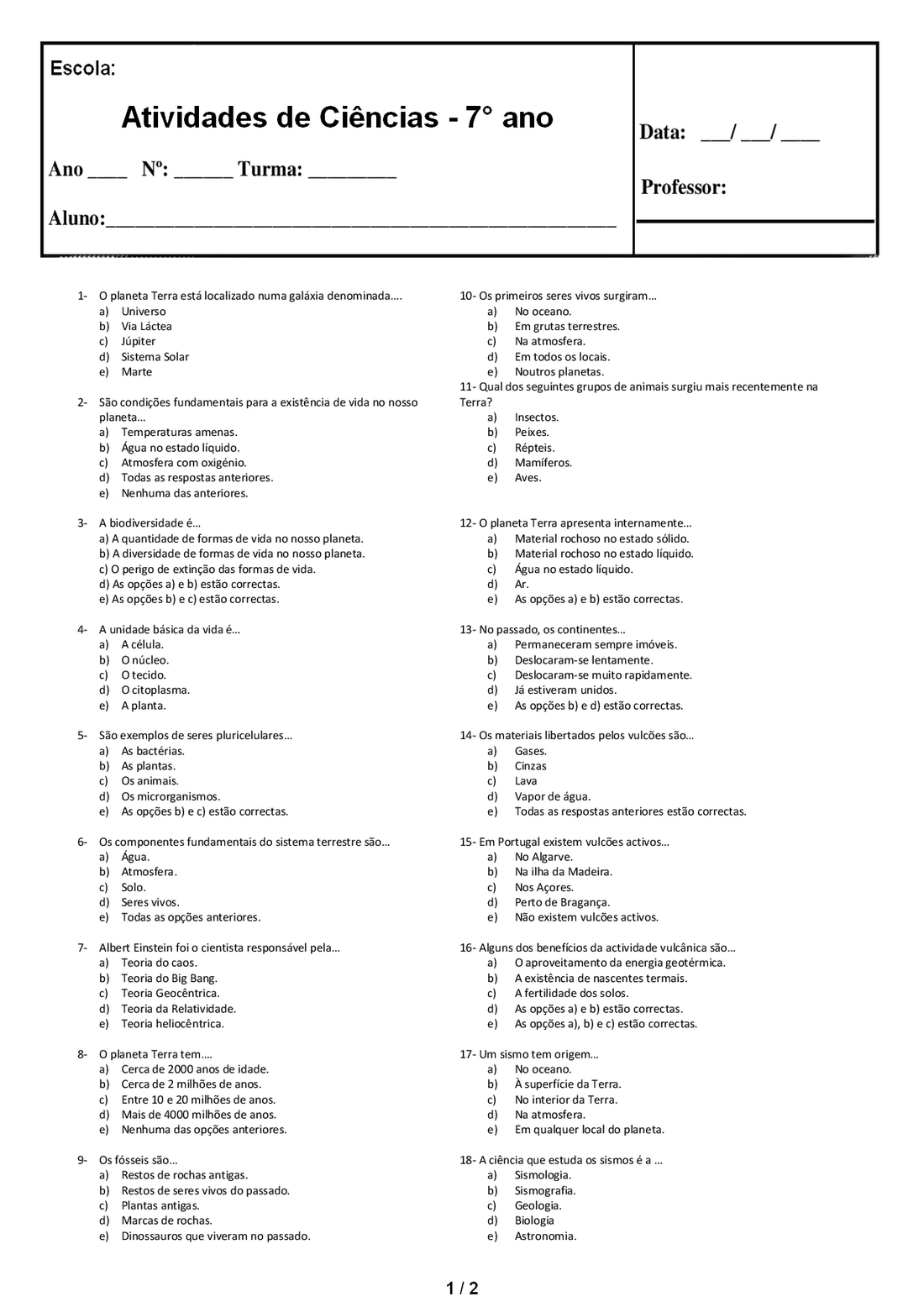 Matérias Do 7 Ano Em Ordem - FDPLEARN