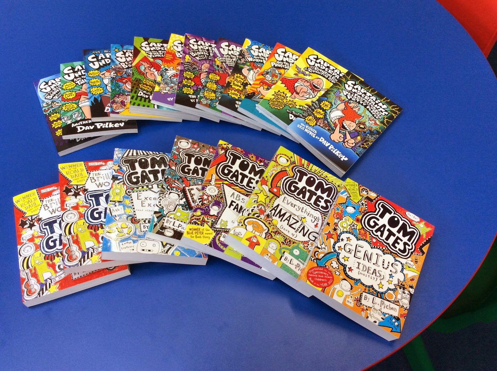 Captain Underpants and Tom Gates :: Hilldene Primary Library