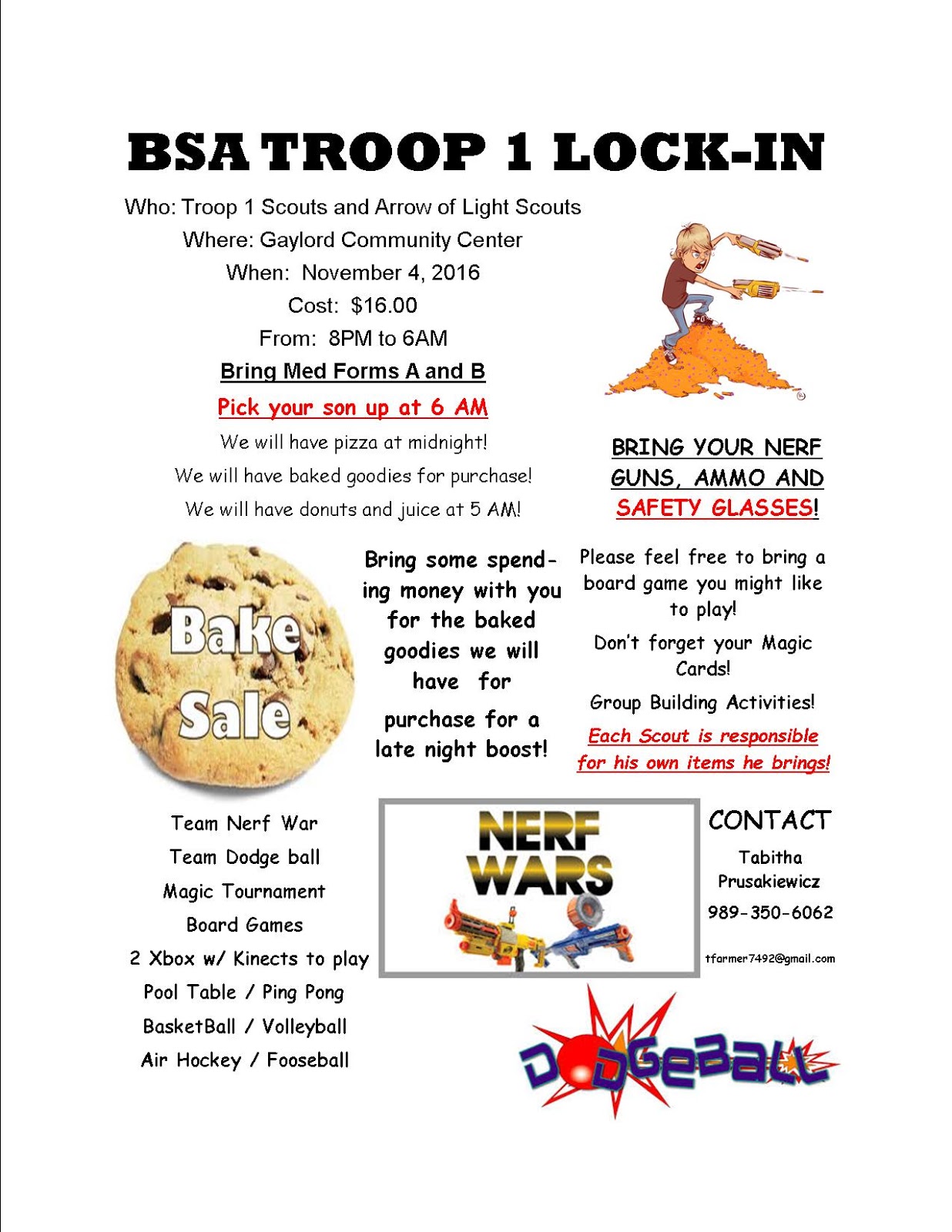 BSA Troop 1 Gaylord - Michigan: Upcoming events with flyers