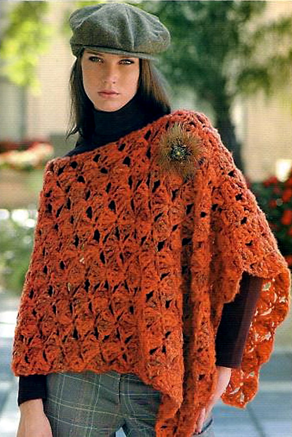 Ergahandmade: Crochet Poncho + Diagram