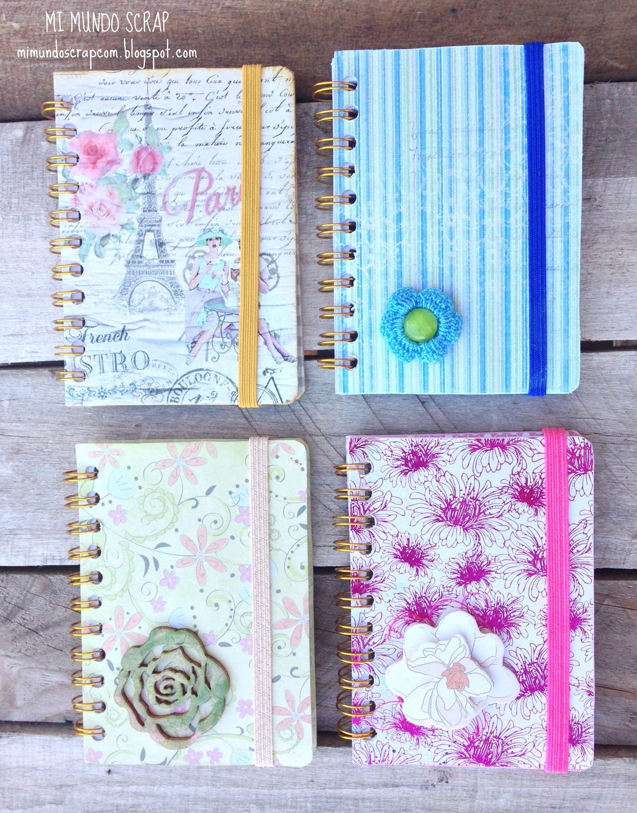 MINI LIBRETAS RECORDATORIOS - MI MUNDO SCRAP
