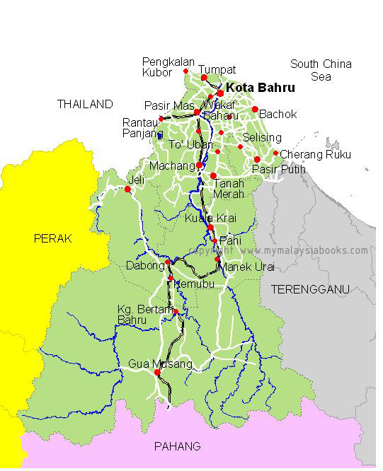 Cradle of Malay Culture: MAPS OF KELANTAN