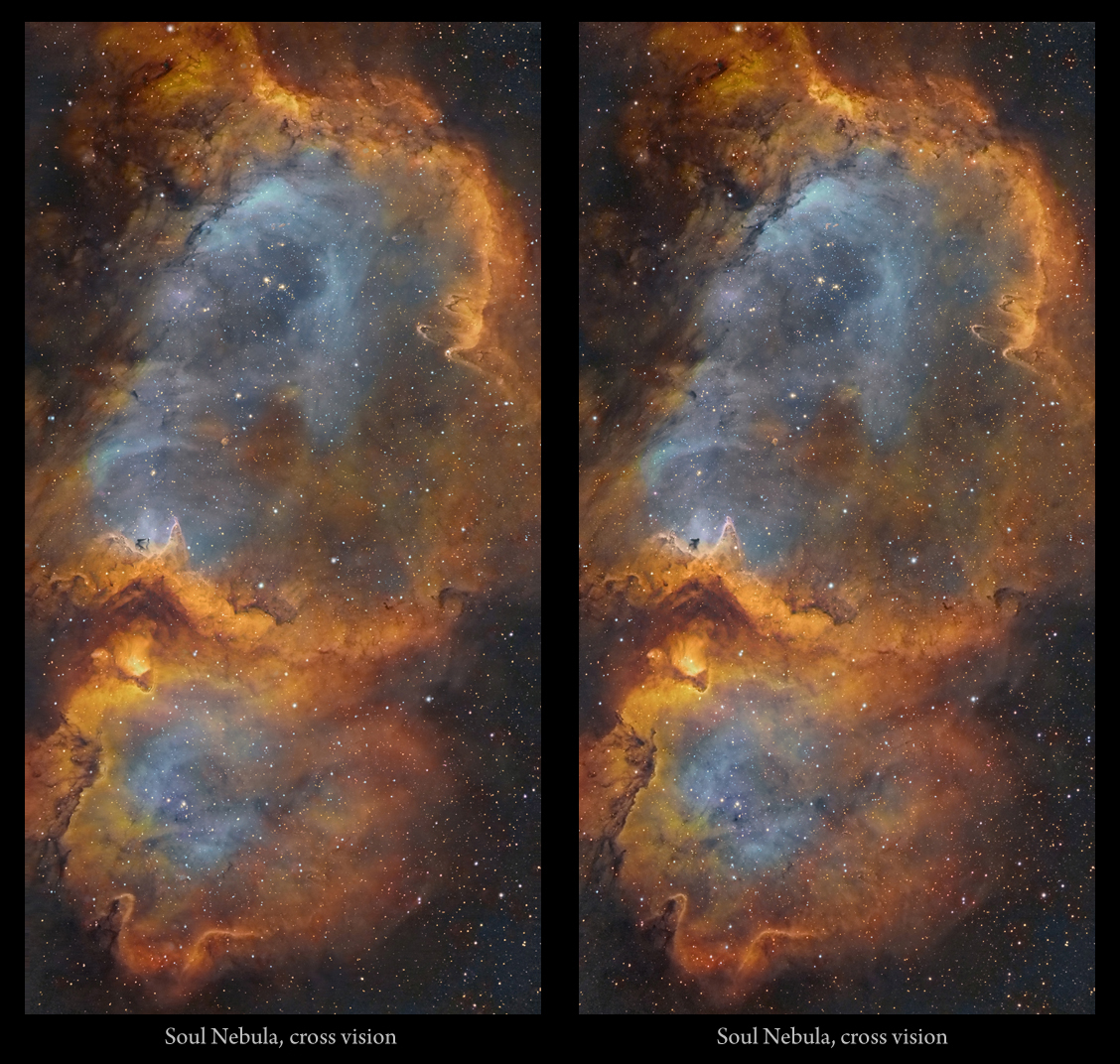 Cross Nebula In Space