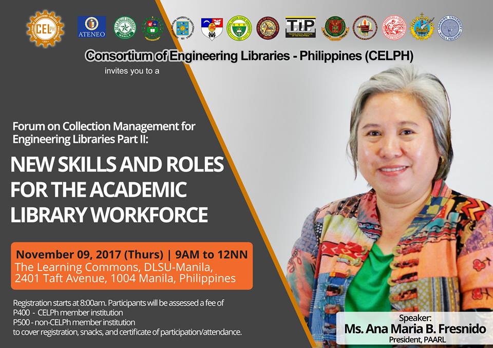 PLAI - Southern Tagalog Region Librarians Council: Forum on New Skills ...