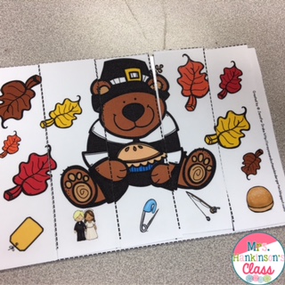 Mrs. Hankinson's Class: Thanksgiving Centers