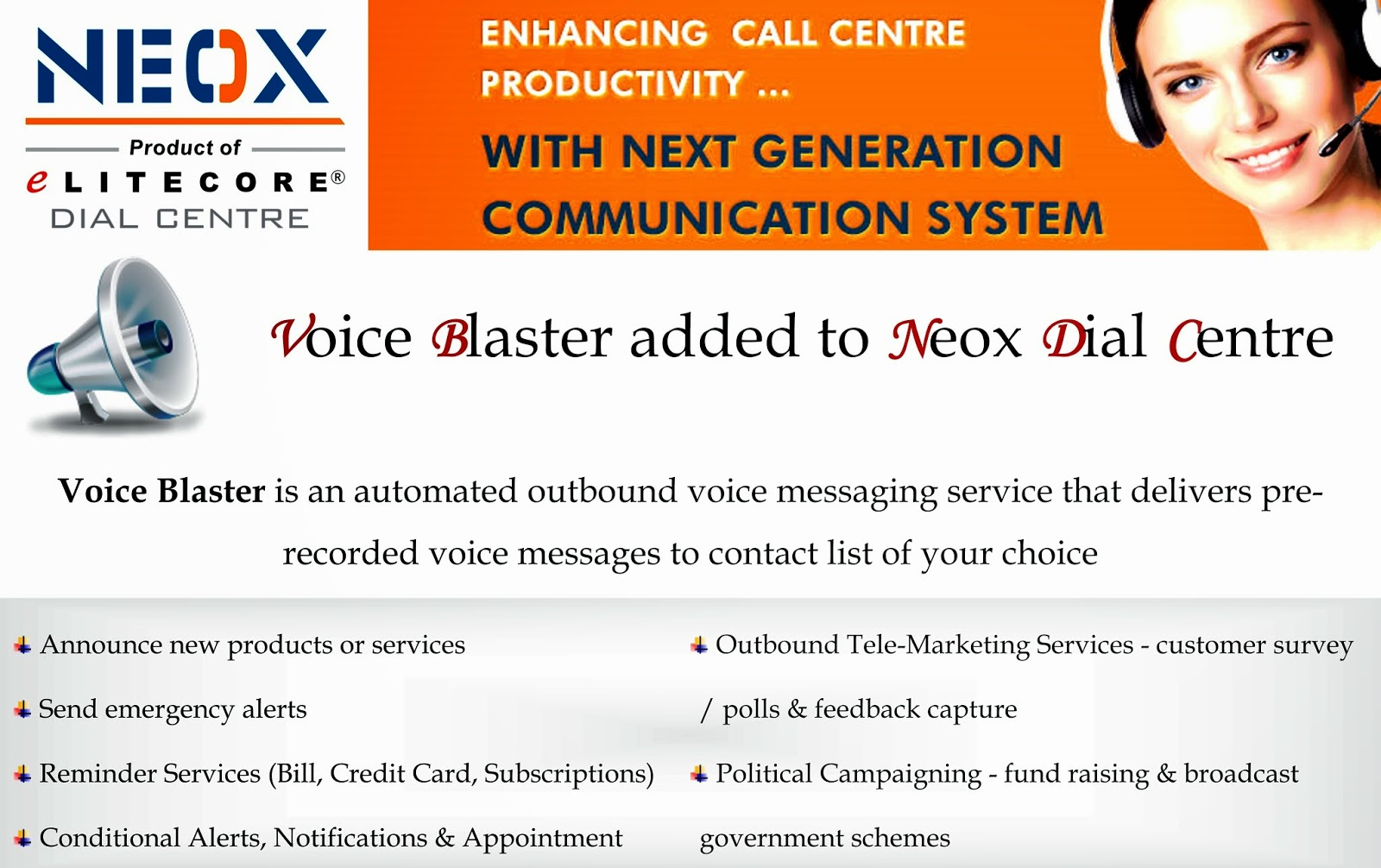 Neox IP-PBX, Dial Centre, Softswitch