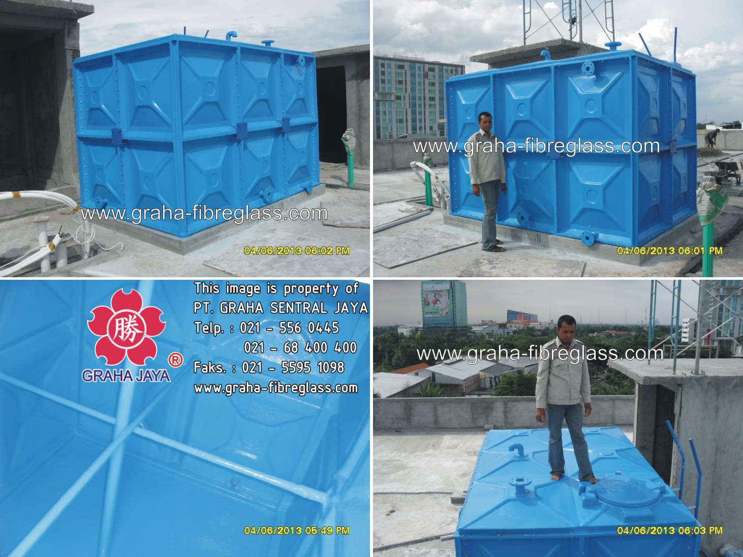 Tangki Air Fiberglass / Tandon Air Fibreglass