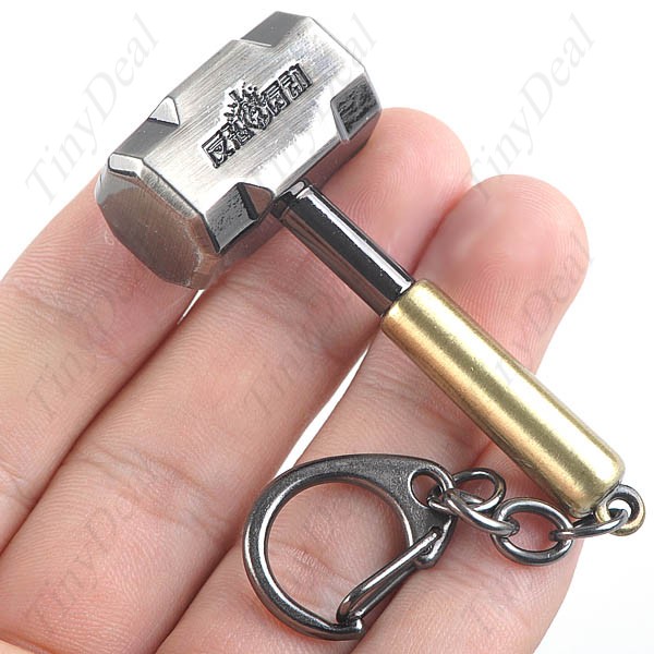 Miniature Metal Golden Hammer Toy with Keychain Gift Collection ...