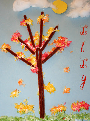 The Logan's: Rice Tree Craft