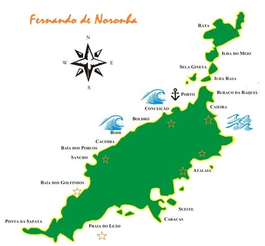 Viaje a Fernando de Noronha, como llegar, mapa - Memorias del Mundo ...