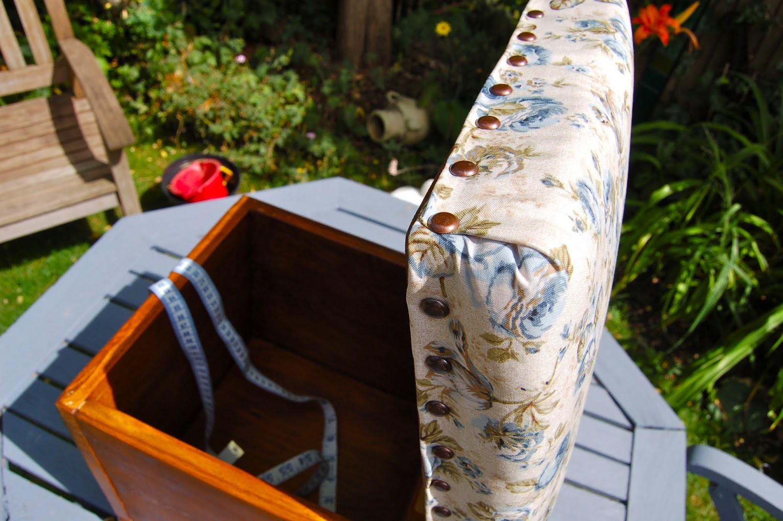 The Contemporary Traditionalist: Homemade footstool/storage box