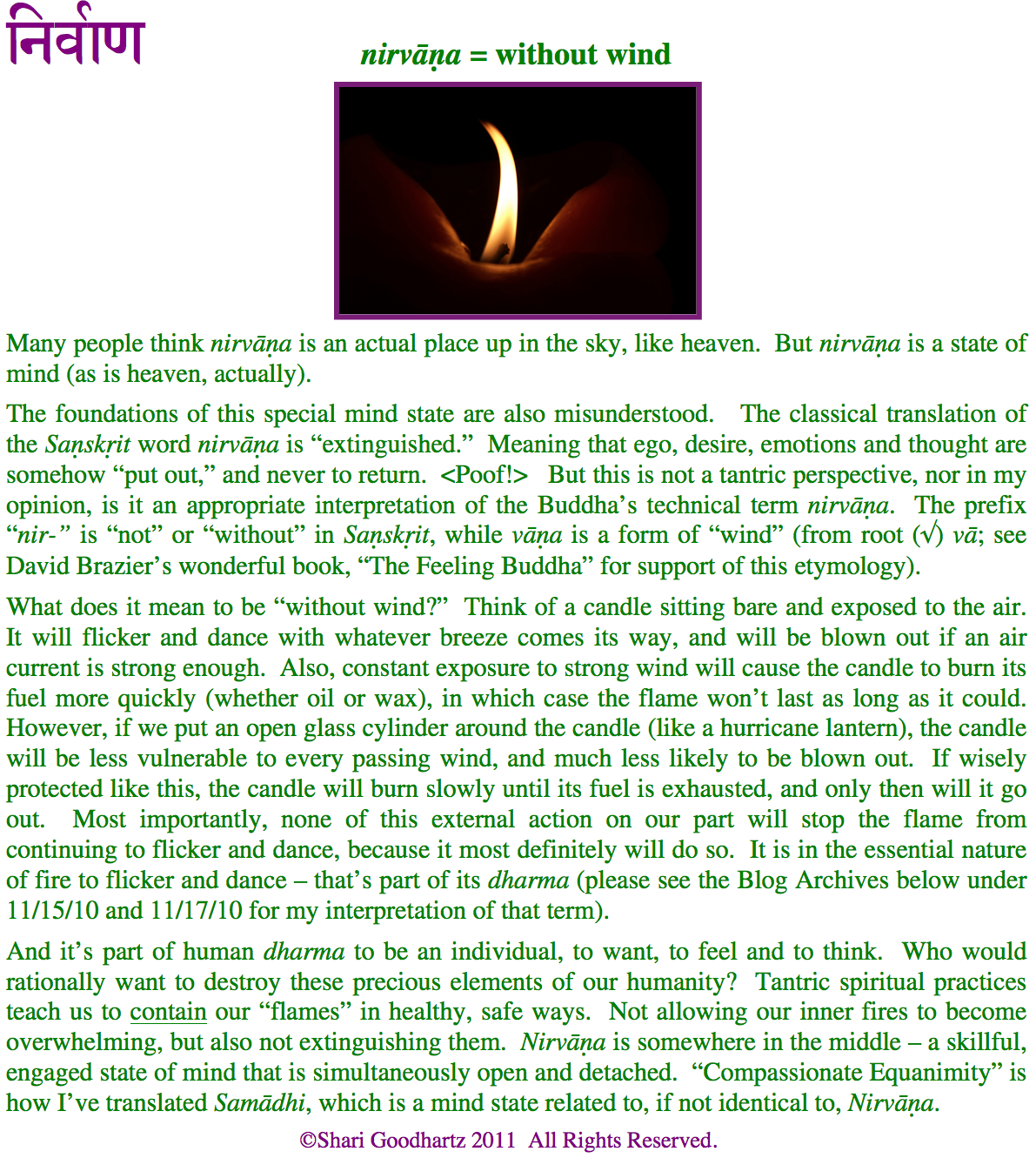 Nirvana: A Modern View of an Ancient Mind-State | shrishari blog