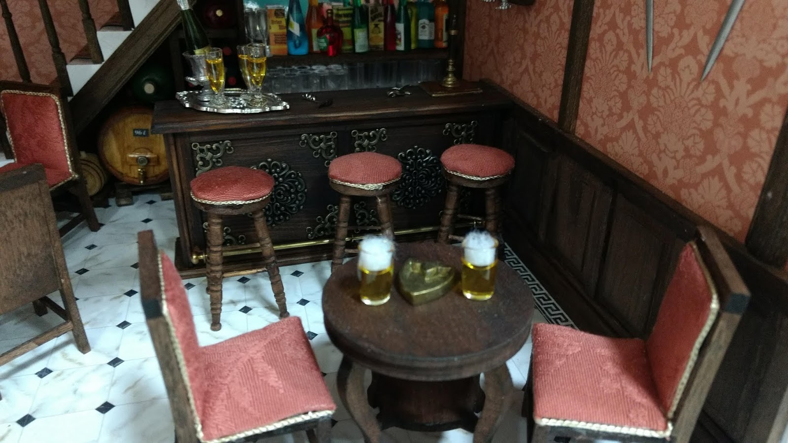 My Miniature World: Adding more Details to the Pub in The Master Swordsman