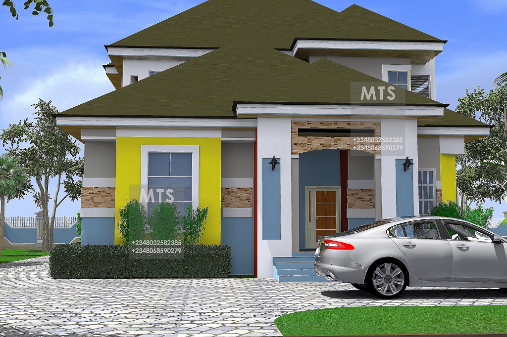 Modern and contemporary Nigerian building Designs: Mrs Nneoma 3 Bedroom ...
