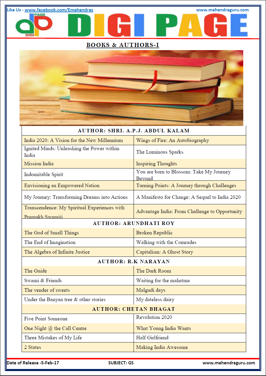 DP | BOOKS & AUTHORS | 5 - FEB - 17