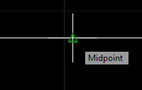 Cara melihat/menampilkan titik tengah (midpoint) garis di AutoCad ...