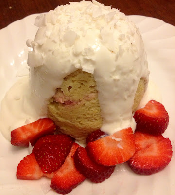 Fresh, Fit, and Fancy.: Strawberry Shortcake Casein Protein Mug Cake