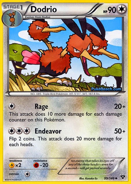 Dodrio -- Pokemon X and Y Card Review | PrimetimePokemon's Blog