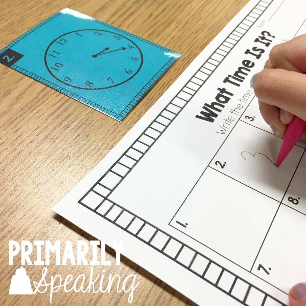 Activities to Practice Telling Time | Primarily Speaking