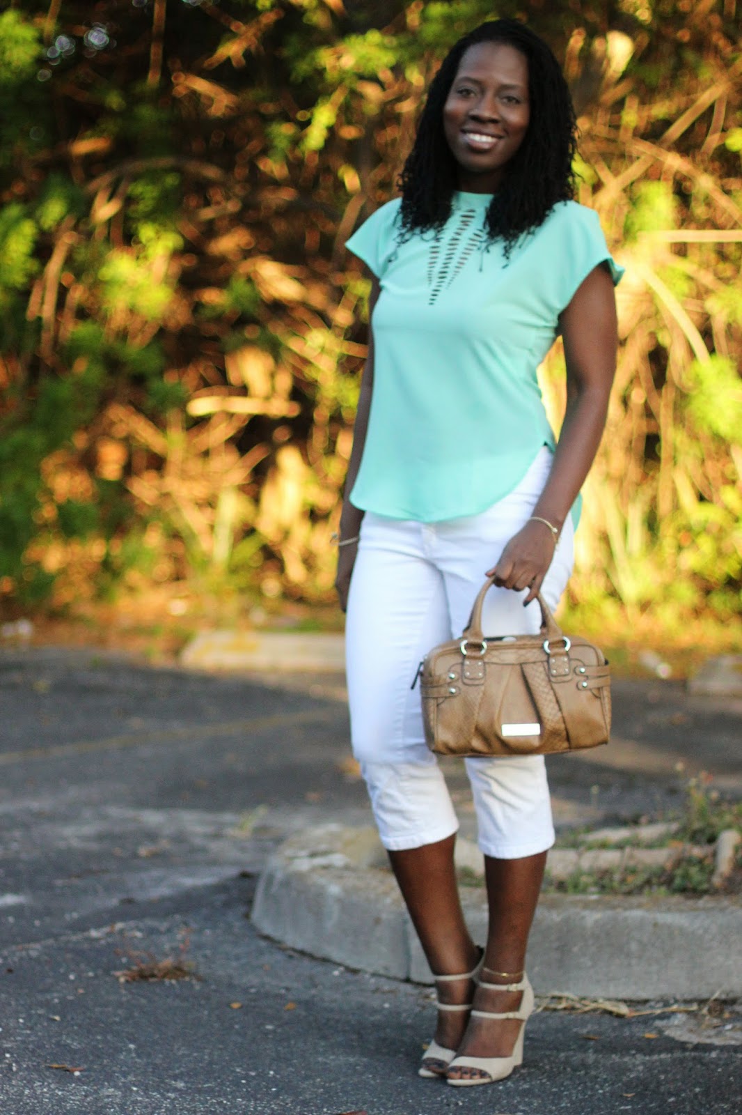 Kreyola's Journeys: What I Wore: Mint Green & Tan - A Lovely Color ...