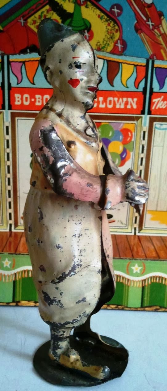 Tracy's Toys (and Some Other Stuff): Antique German Tin Clockwork Clown Toy