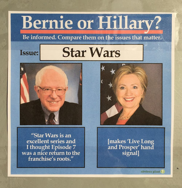 All This Is That: Obvious Plant's Bernie/Hillary comparison posters